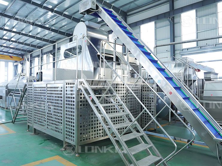 Potato Steam Peeling Machine with High Capacity - LONKIA Potato Line